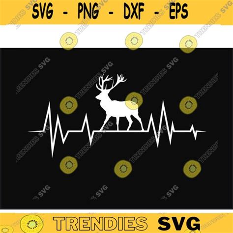 Hunting Svg Elk Heartbeat Hunting Svg Deer Svg Deer Hunting Svg Deer