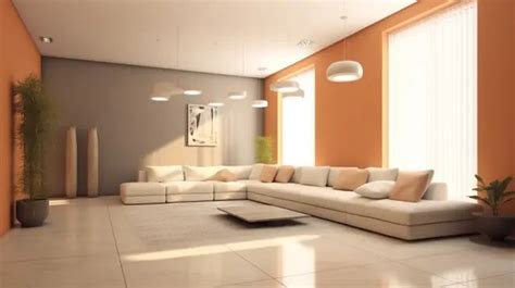 주황색 가구가 있는 흰색 방 가구 거실 라이프스타일 배경 일러스트 및 사진 무료 다운로드 Pngtree