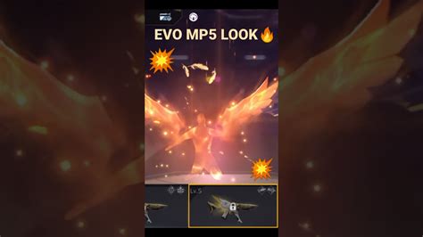 Shorts Free Fire Mp5 Evo🔥 Gun Look😈😈 Shortsviral Youtube