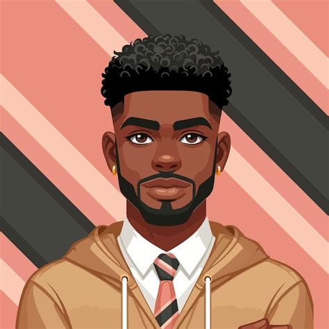 Premium Vector Black Man Wearing Formal Clothes