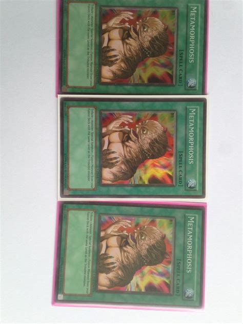 Yu Gi Oh Playset 3x Super Rare Metamorphosis Cp01 European