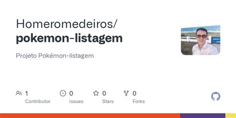 GitHub Homeromedeiros pokemon listagem Projeto Pokémon listagem