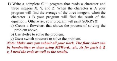 Solved Write A Complete C Program That Reads A Chegg