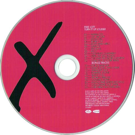 Car Tula Cd De Pixie Lott Turn It Up Louder Portada