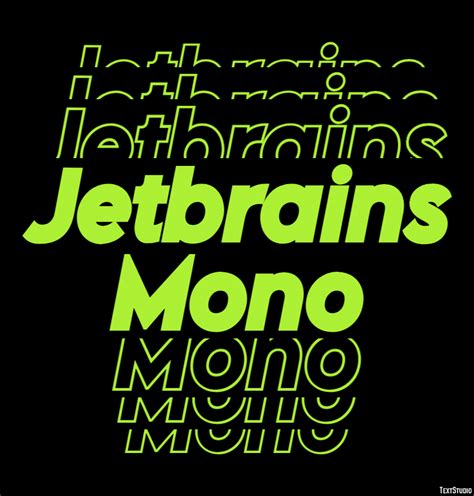 Jetbrains Mono Text Effect And Logo Design Font