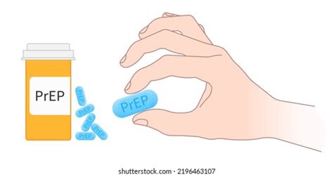 Pre Exposure Prophylaxis Treatment Medicine Prevention Stock Vector