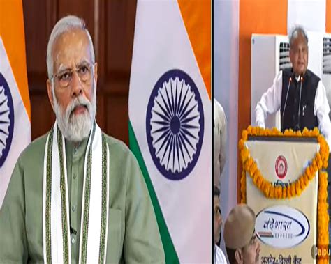 PM Modi Flags Off Ajmer Delhi Vande Bharat Express