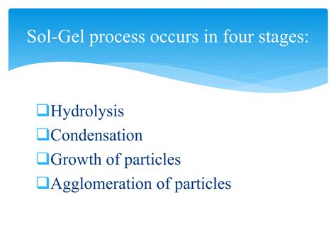 Sol Gel Synthesis 1 Pptx