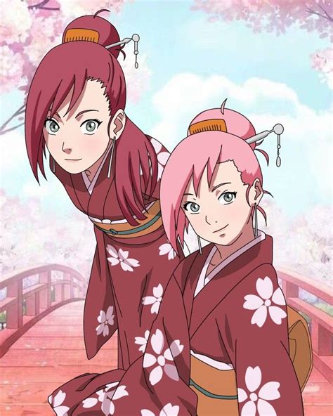 Haruno Twins Wearing A Kimono Anime Character Design Otaku Anime Anime