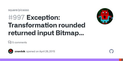 Exception Transformation Rounded Returned Input Bitmap But Recycled It