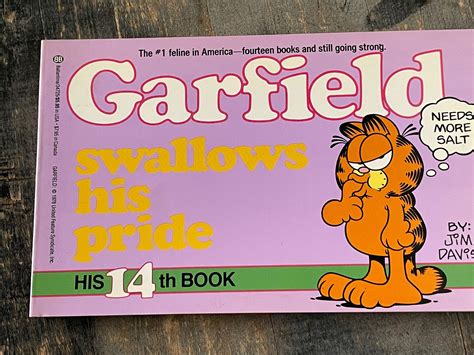 Garfield Swallows His Pride His 14th Book Jim Davis Etsy