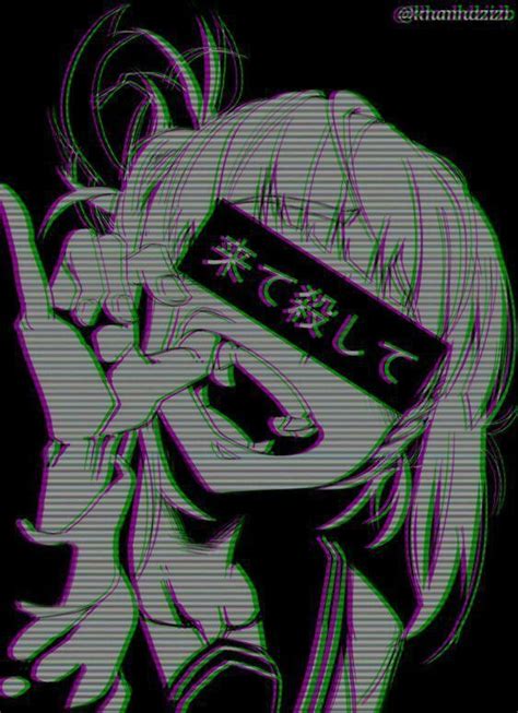 Dark Anime Girl Manga Girl Anime Art Girl Glitch Wallpaper Cute