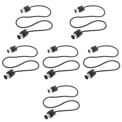 Homemaxs 6pcs Midi Din Extension Connection Cable Midi Male To Male