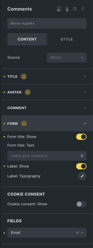 How To Remove Name And Website Fields In Bricks Comment Forms Brickslabs
