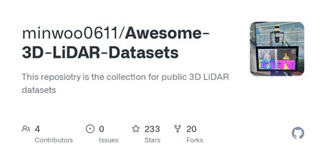 github minwoo0611 awesome 3d lidar datasets this reposiotry is the