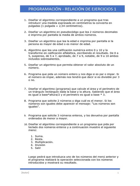 01 relacion ejercicios pseudocódigo pdf