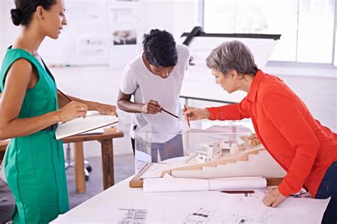 Model Floor Plan Or Engineering Team Drawing For Development Project