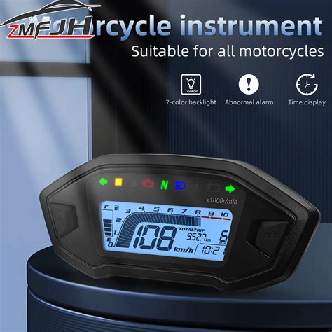 Universal Motocicleta Display LCD Veloc Metro Od Metro Tac Metro Sensor