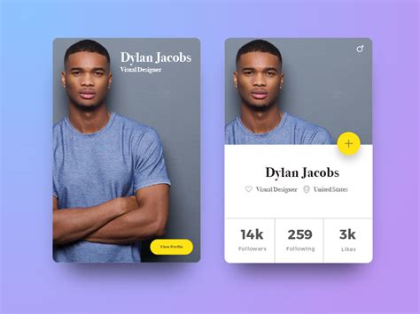Designer S Social Profile Card By Divan Raj