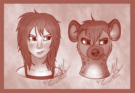 Hyena Girl Sketch Concept By Scottishredwolf On Deviantart