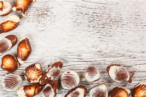 Chocolate Seashell Candies Food Images ~ Creative Market