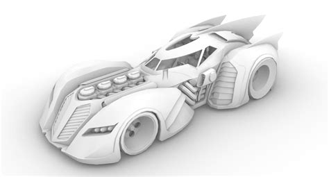 🃏 Batmobile Arkham Asylum ・ Stl File For 3d Printing・cults