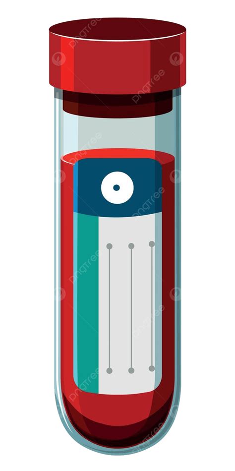 Blood Sample In Medical Tube Blood Type Container Blood Vector Blood