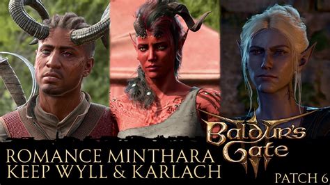 Baldur S Gate 3 Romance Minthara In Act 1 Keep Wyll Karlach As