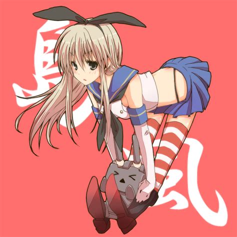 Shimakaze And Rensouhou Chan Kantai Collection Drawn By Kazu K Z Y Danbooru
