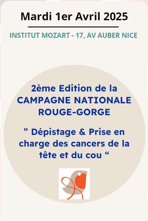 Conférence Dépistage et prise en charge cancers tête et cou