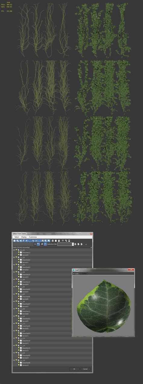 Ivy Wall 16 Models 3d Model 69 Max Free3d