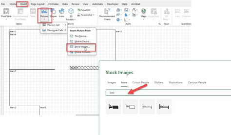 How To Draw Floor Plan With Excel Sheet In Excel