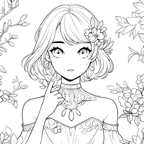Premium Vector Beautiful Woman Short Hair Cute And Gorgeous Lineart