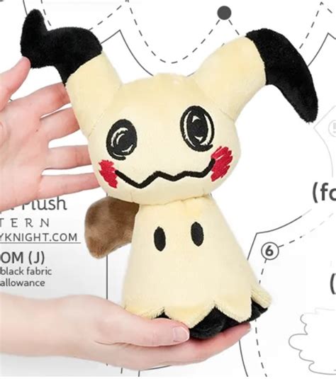 Mimikyu Plushie Sewing Pattern Choly Knight Craft Resource Wiki