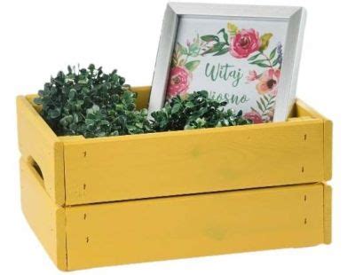 Caisse de rangement en pin grand modèle 46 x 31 x 25 cm gris