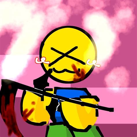 Noob Is Holding A Scythe Art Reference Roblox Art