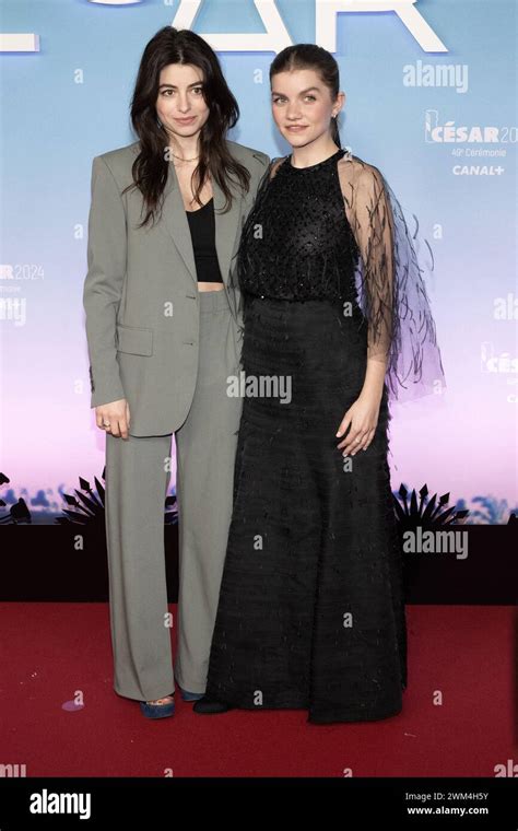 Alba Gaia Bellugi And Galatea Bellugi Arrive At The 49th Cesar Film