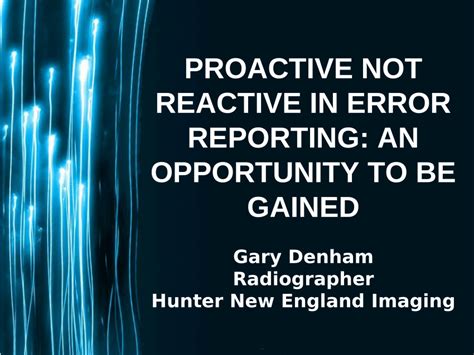 Pdf Proactive Presentation