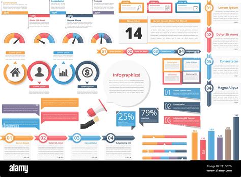 Infographic Elements Timeline Process Charts Workflow Diagrams Steps