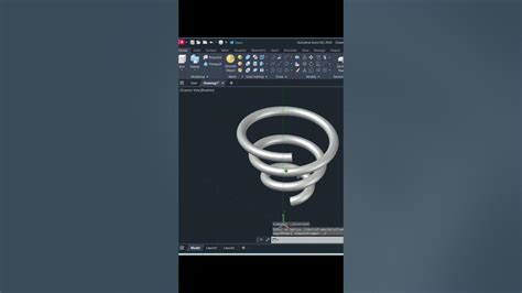 How To Use Sweep Command In Autocad Autocad 3d Sweep Tutorial Youtube