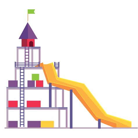Yellow Playground Slide 16763818 Vector Art At Vecteezy