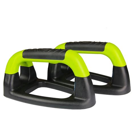 Fitness Mad Angled Push Up Stands Pair Green