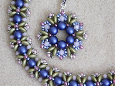 Beaded Pendant Tutorial Pattern Instruction Fairy Ring Etsy Israel