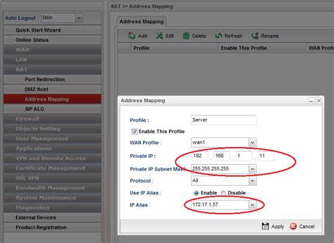 NAT Facilities How To Set Up Address Mapping