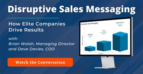 Disruptive Sales Messaging Model Sales Transformation Increased Revenue