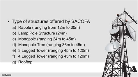 Type Of Tower Telecommunication Anttenna Ppt