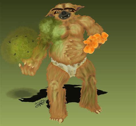 Character Art Bugbear Druid Rdungeonsanddragons