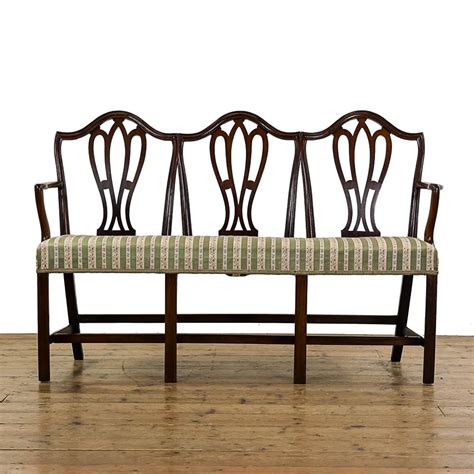 Georgian Style 20th Century Upholstered Bench M 5010 Penderyn Antiques