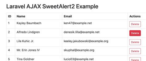 larachat articles how to show notification using sweet alert in laravel 9