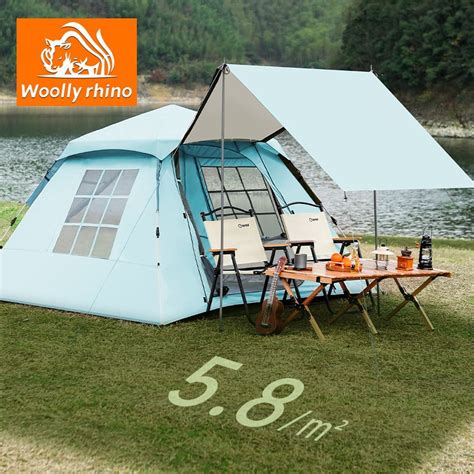 야외 캠핑 캐노피 통합 2 In 1 자동 빠른 개방 방수 휴대용 캠핑 파티 여행 하이킹 텐트 Aliexpress